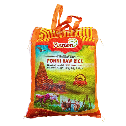 Sri Annam Thanjavur Ponni Raw Rice 5Kg – One Place Bazaar